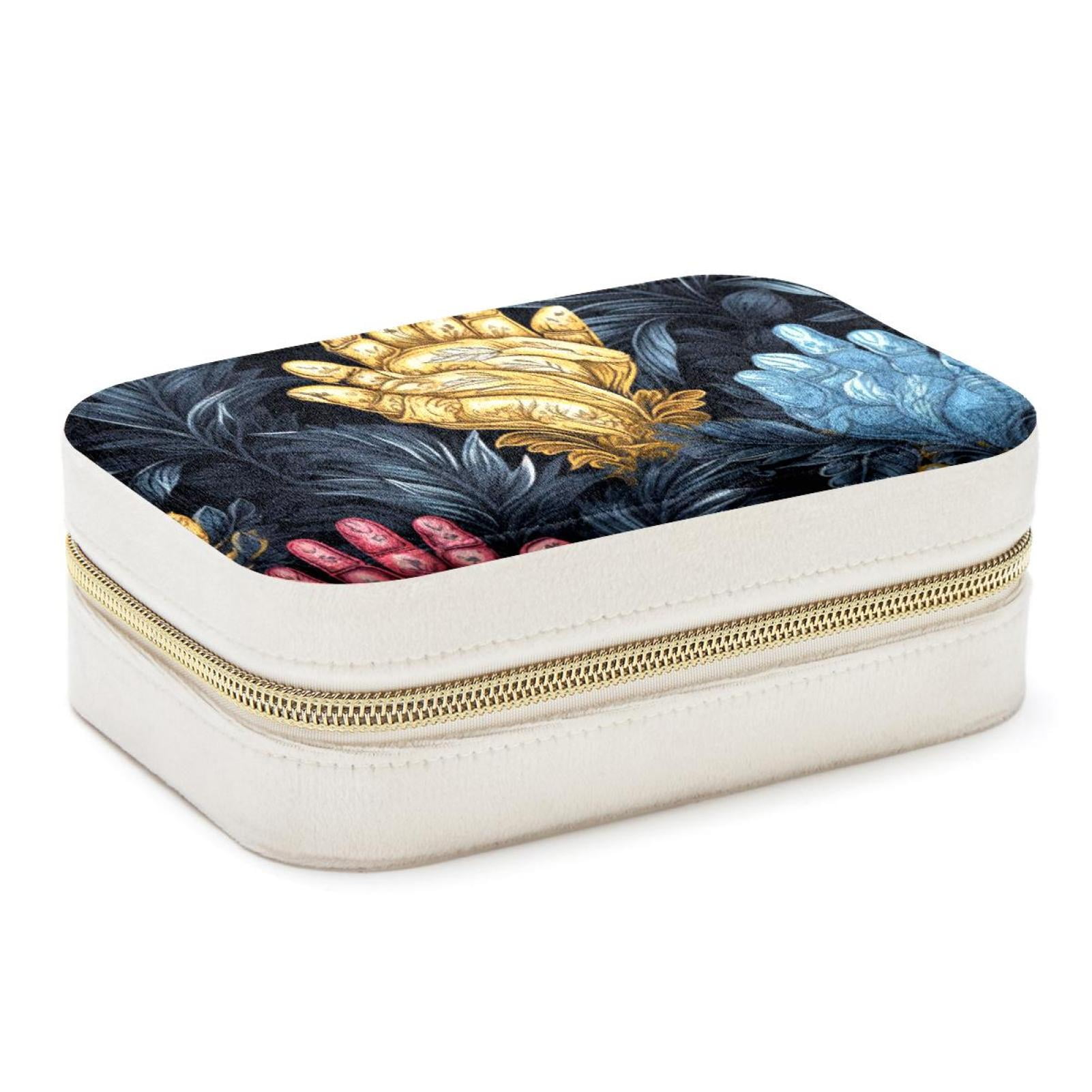 Praying Hands Velvet Portable Storage Box with Removable Compartment ...