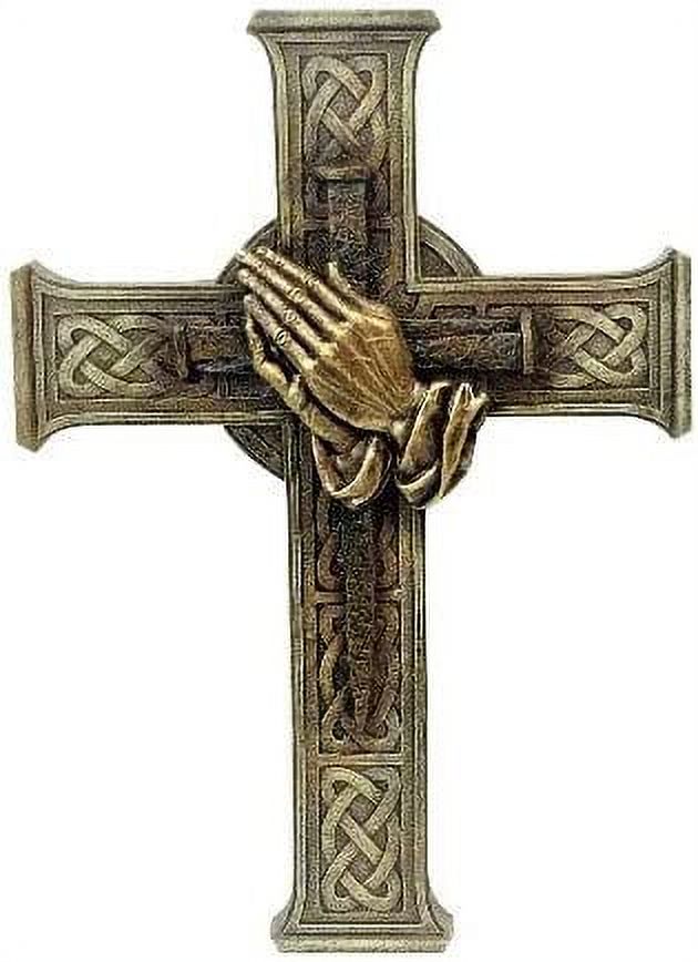 Praying Hands Wall Hanging Cross Decor Pray Faith Bless Spiritual Art ...