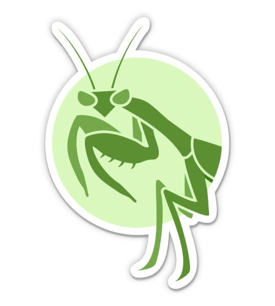 Praying Mantis - 5" Vinyl Sticker - For Car Laptop I-Pad - Waterproof ...