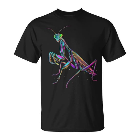 Praying Mantis Colorful Insect Bug Entomology Entomologist TShirt ...