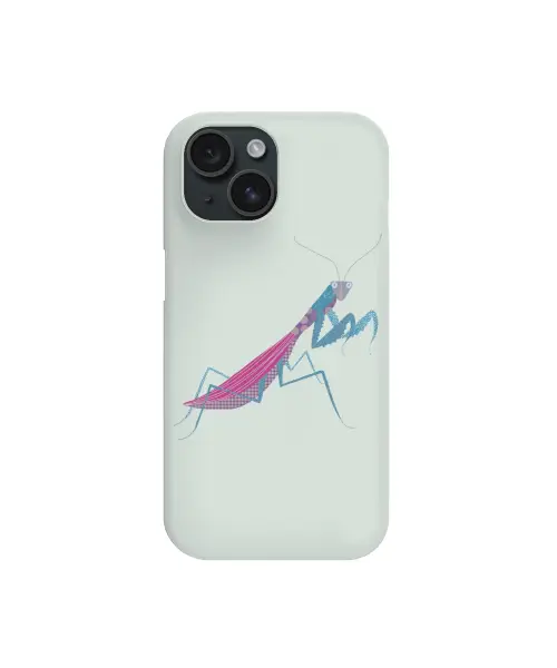 Praying Mantis Green Insect Themed Phone Case for iPhone 11, 12, 13, 14 ...