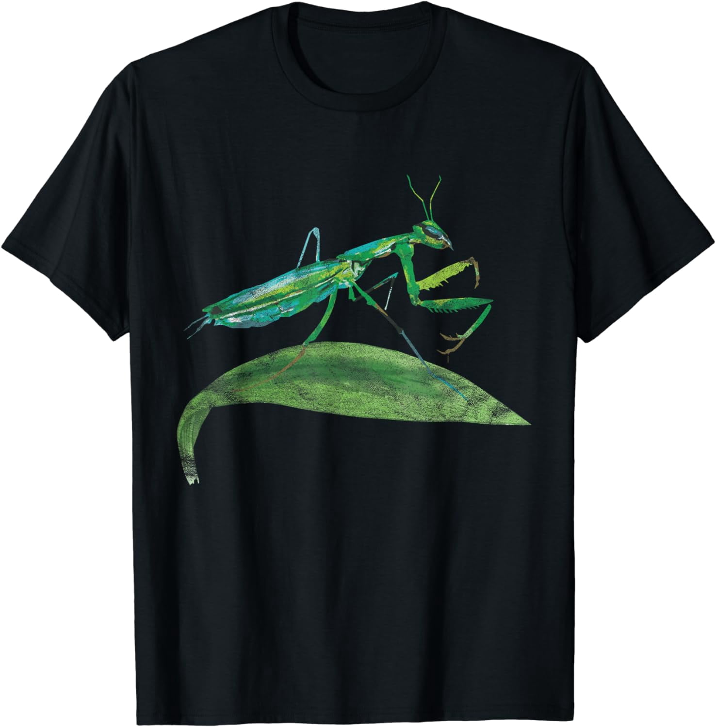 Praying Mantis Painted Watercolor Insect T-Shirt - Walmart.com