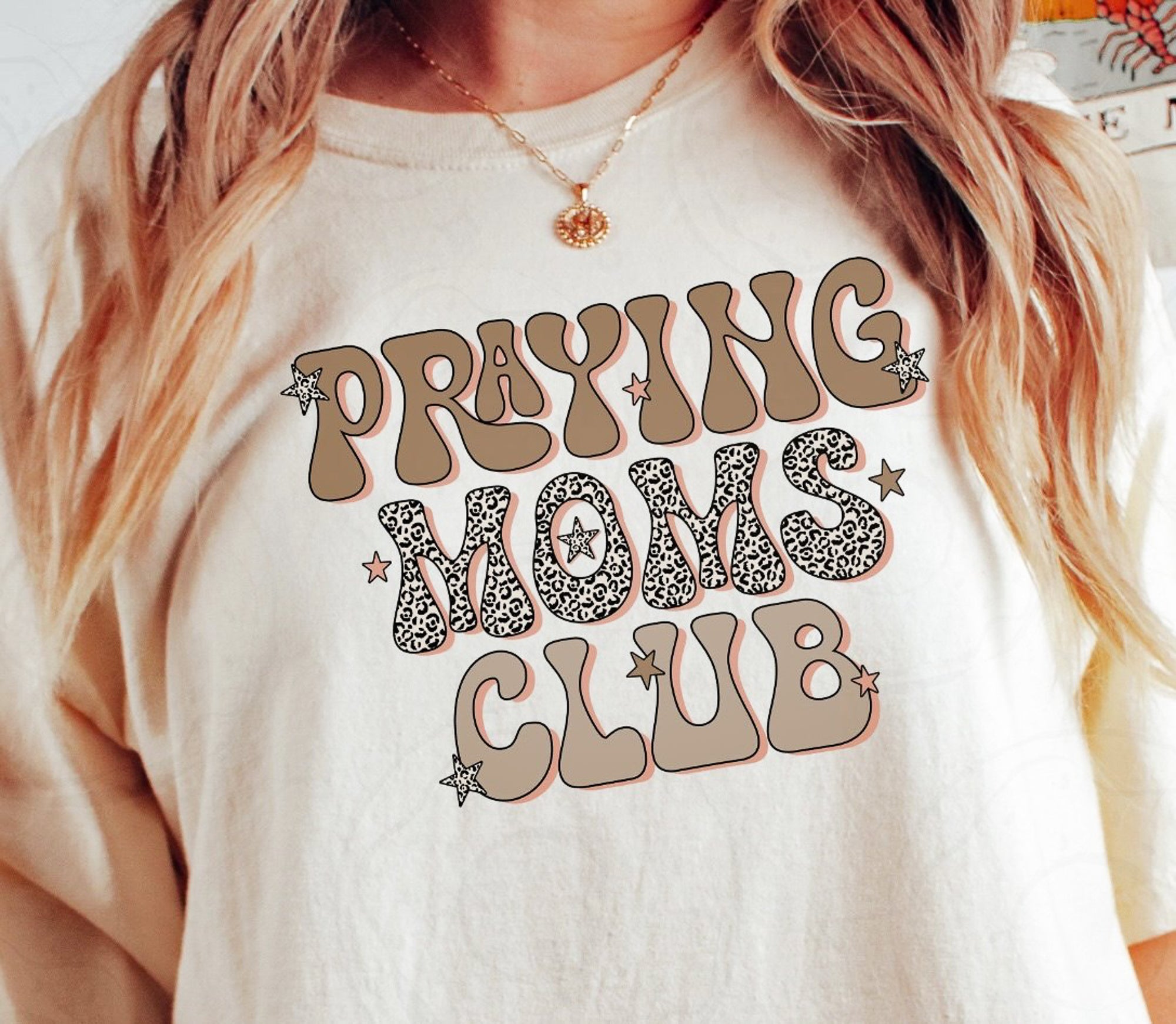 Praying Moms Club Tee, Retail Fit, Pre-shrunk Shirt, Cotton/Polyester ...