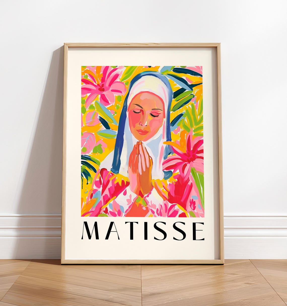 Praying Nun Wall Art, Christian Art Print, Henri Matisse Print ...