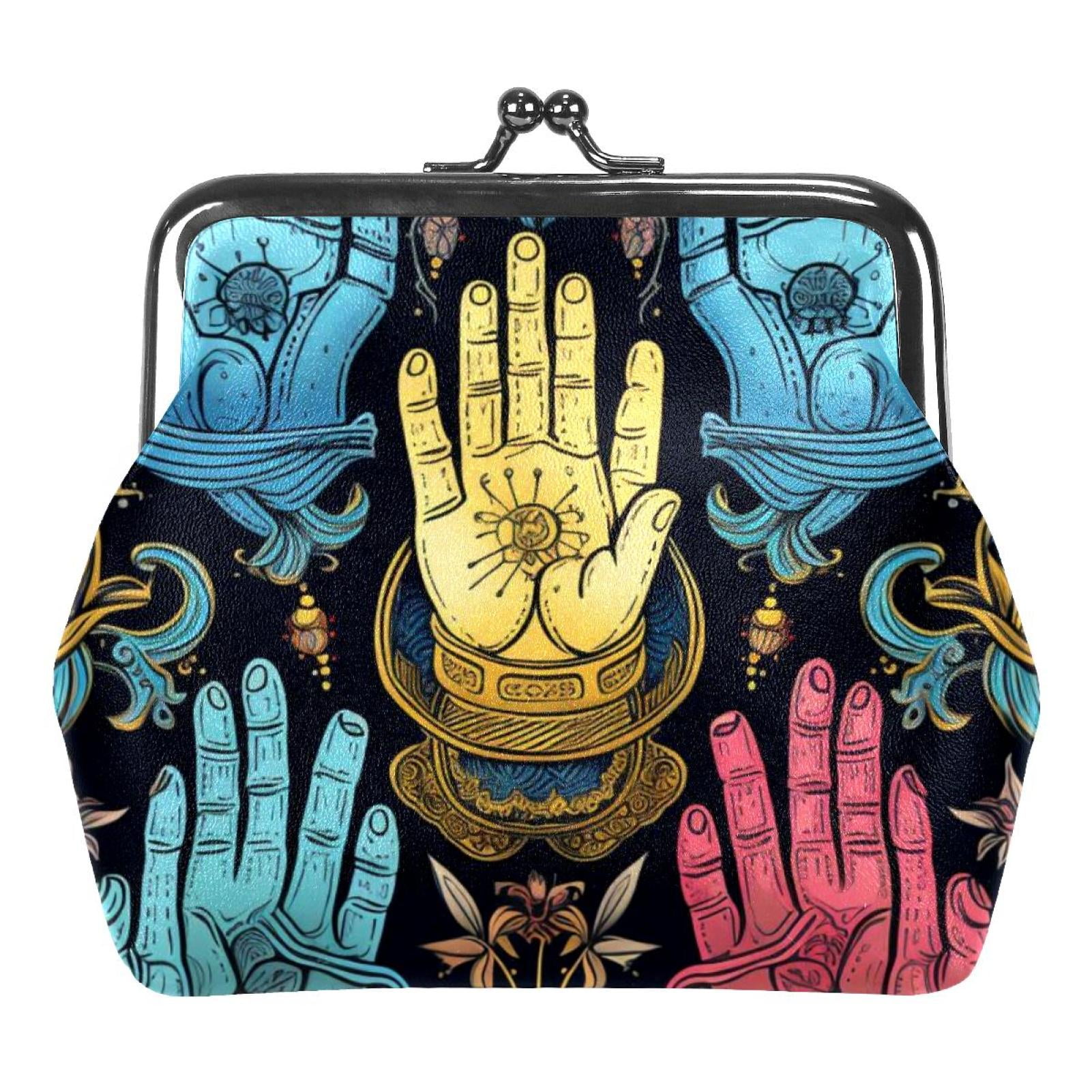 Praying hands Coin Purse, Kiss Lock Coin Purse, Large Capacity Coin ...