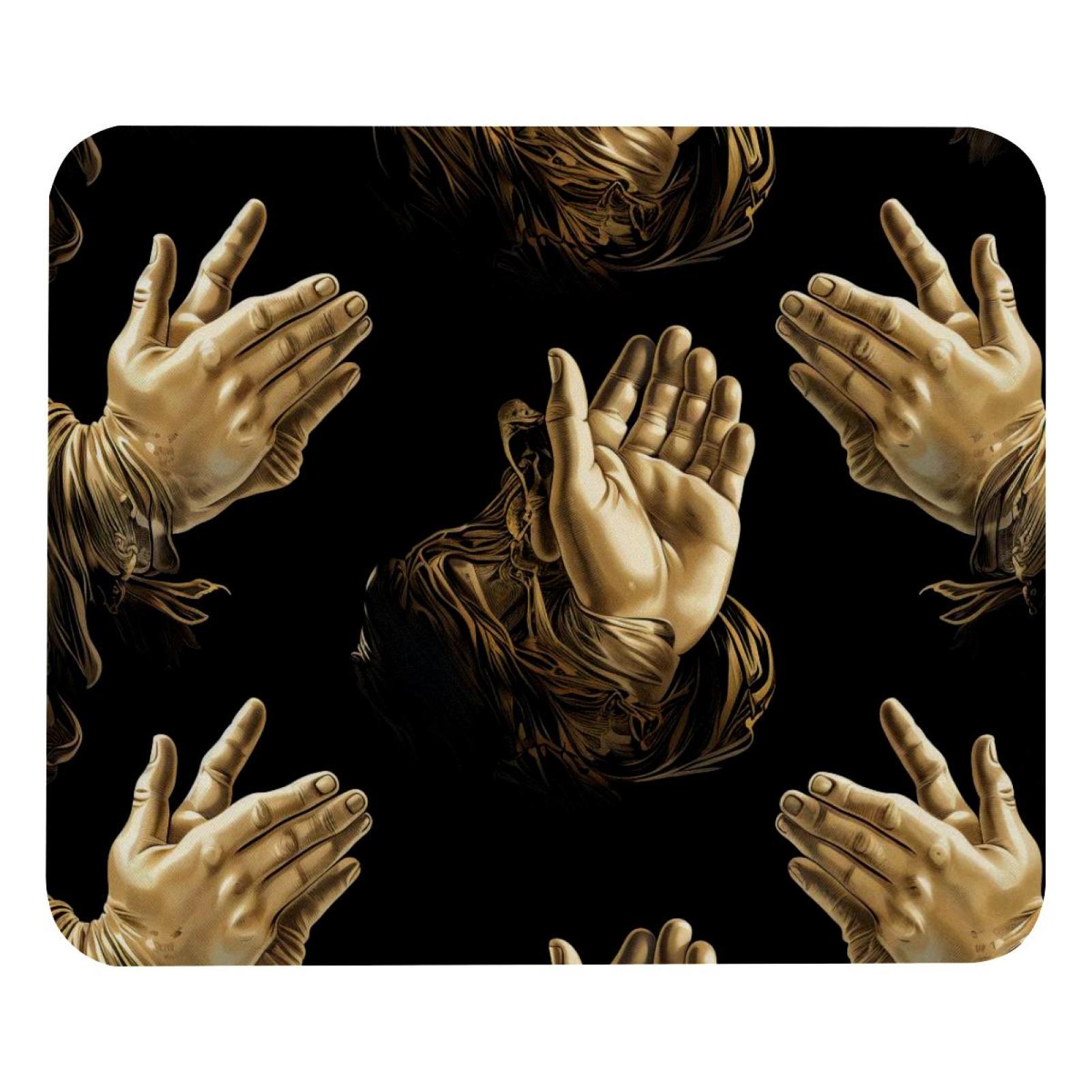 Praying hands Computer Mouse Pad,Rubber Mouse Mat for Gaming, Office ...