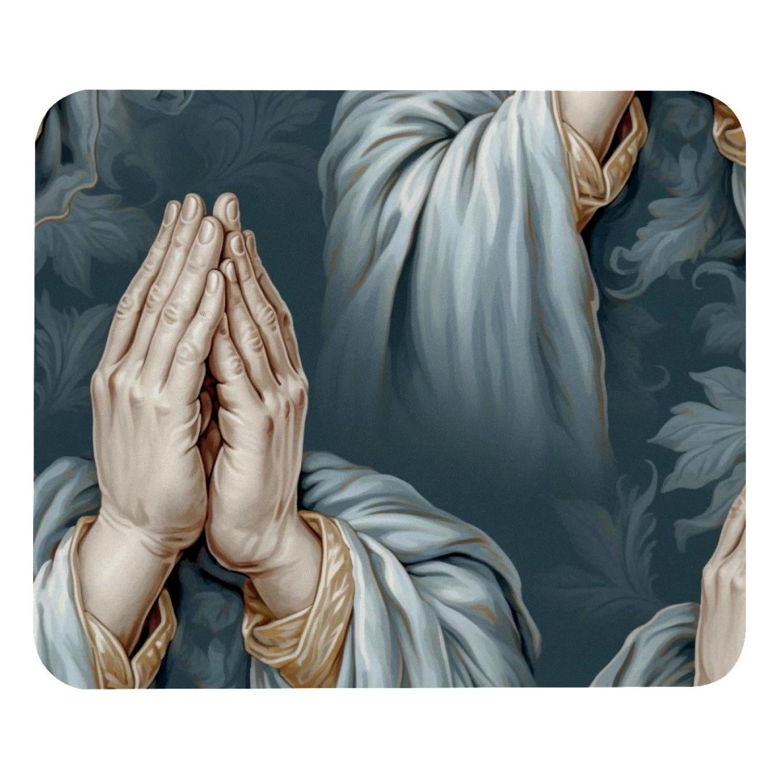 Praying hands Computer Mouse Pad,Rubber Mouse Mat for Gaming, Office ...