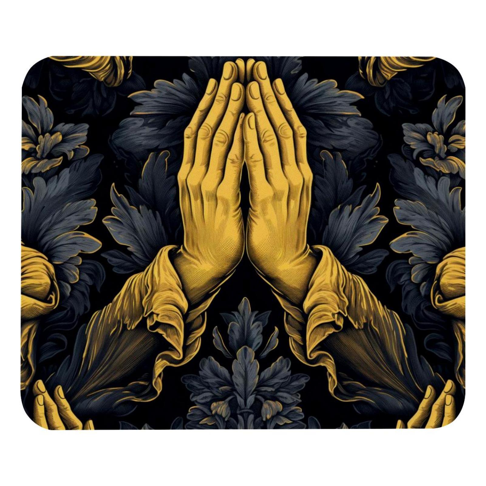 Praying hands Computer Mouse Pad,Rubber Mouse Mat for Gaming, Office ...