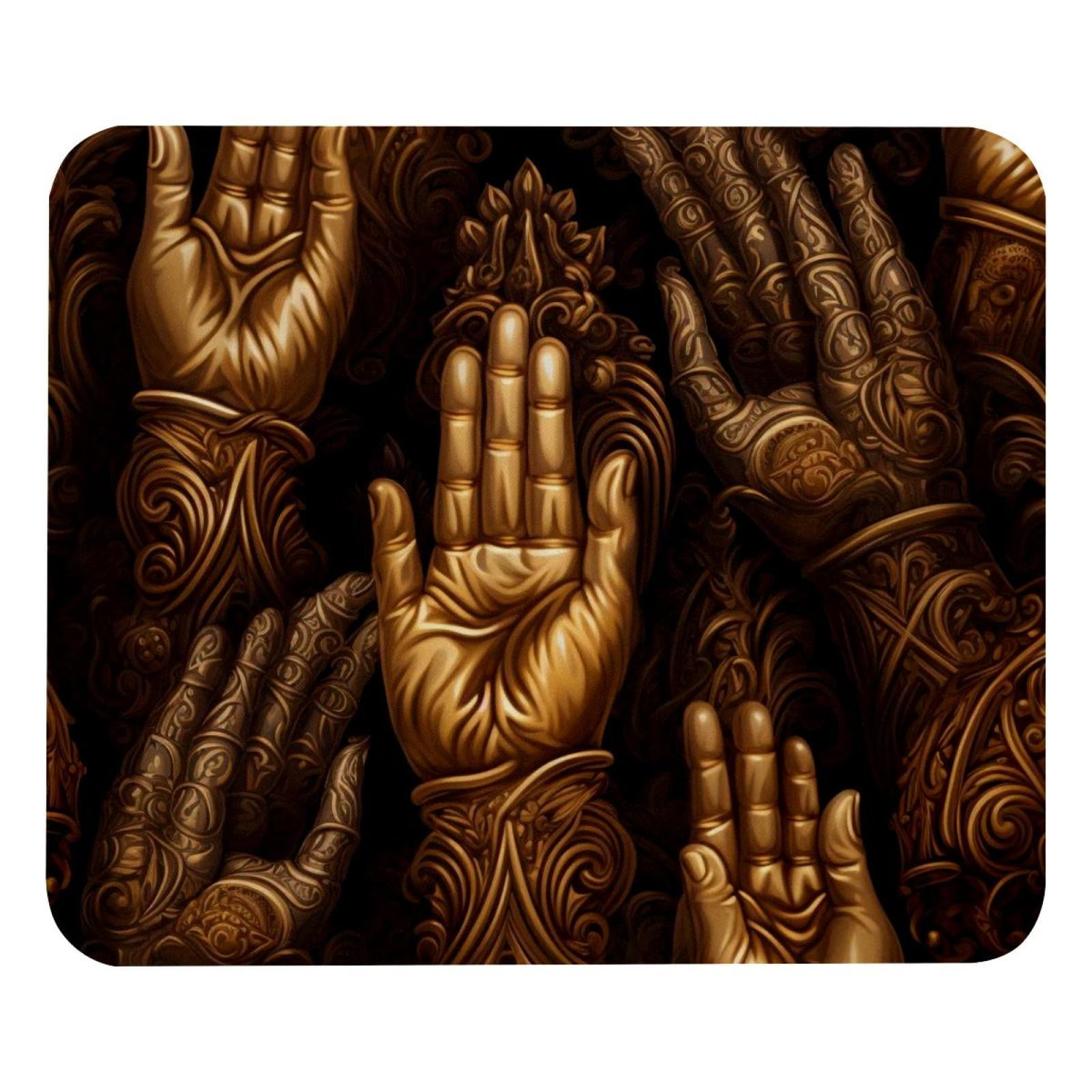 Praying hands Mouse Pad, Cloth with Rubberized Base - Walmart.com