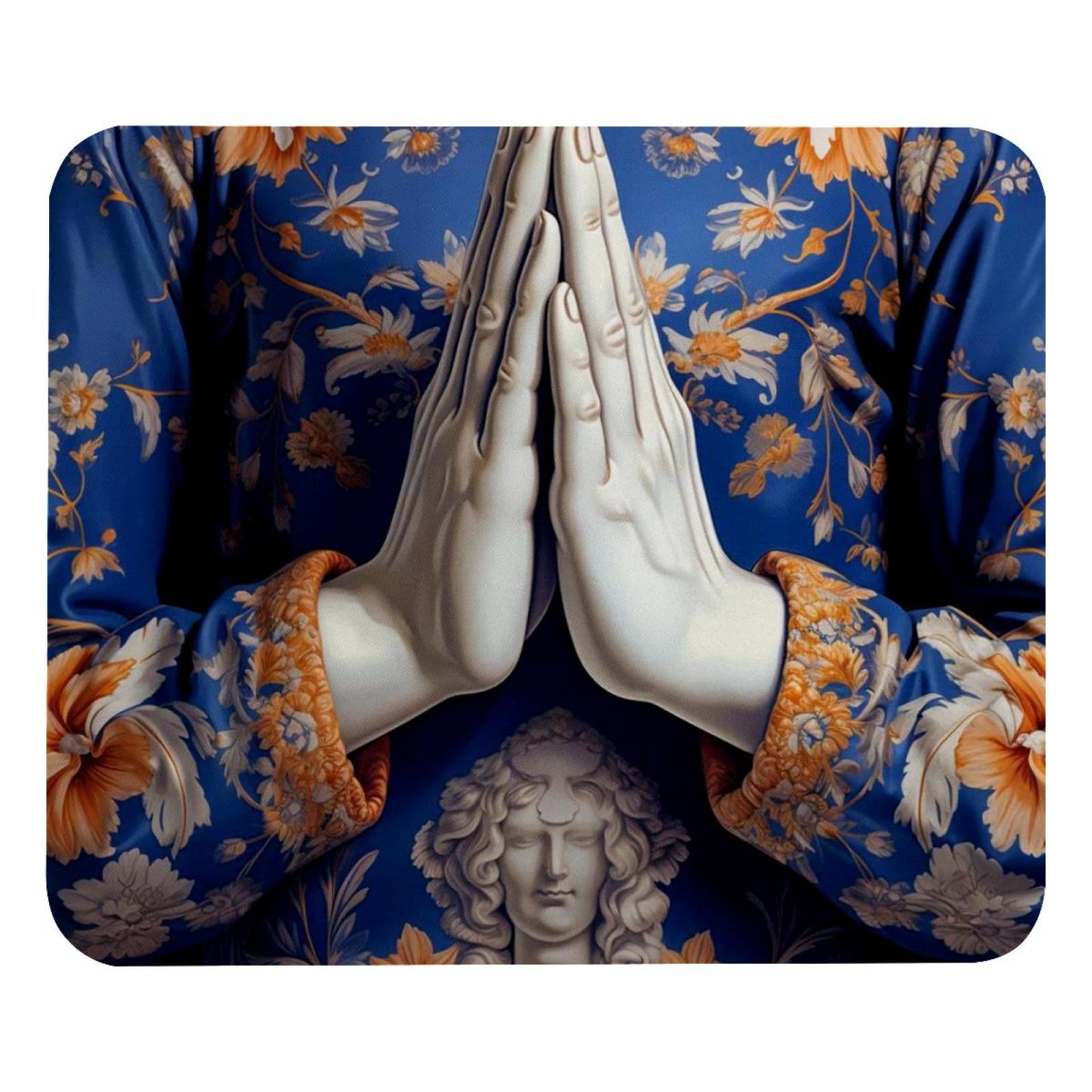 Praying hands Mouse Pad, Cloth with Rubberized Base - Walmart.com