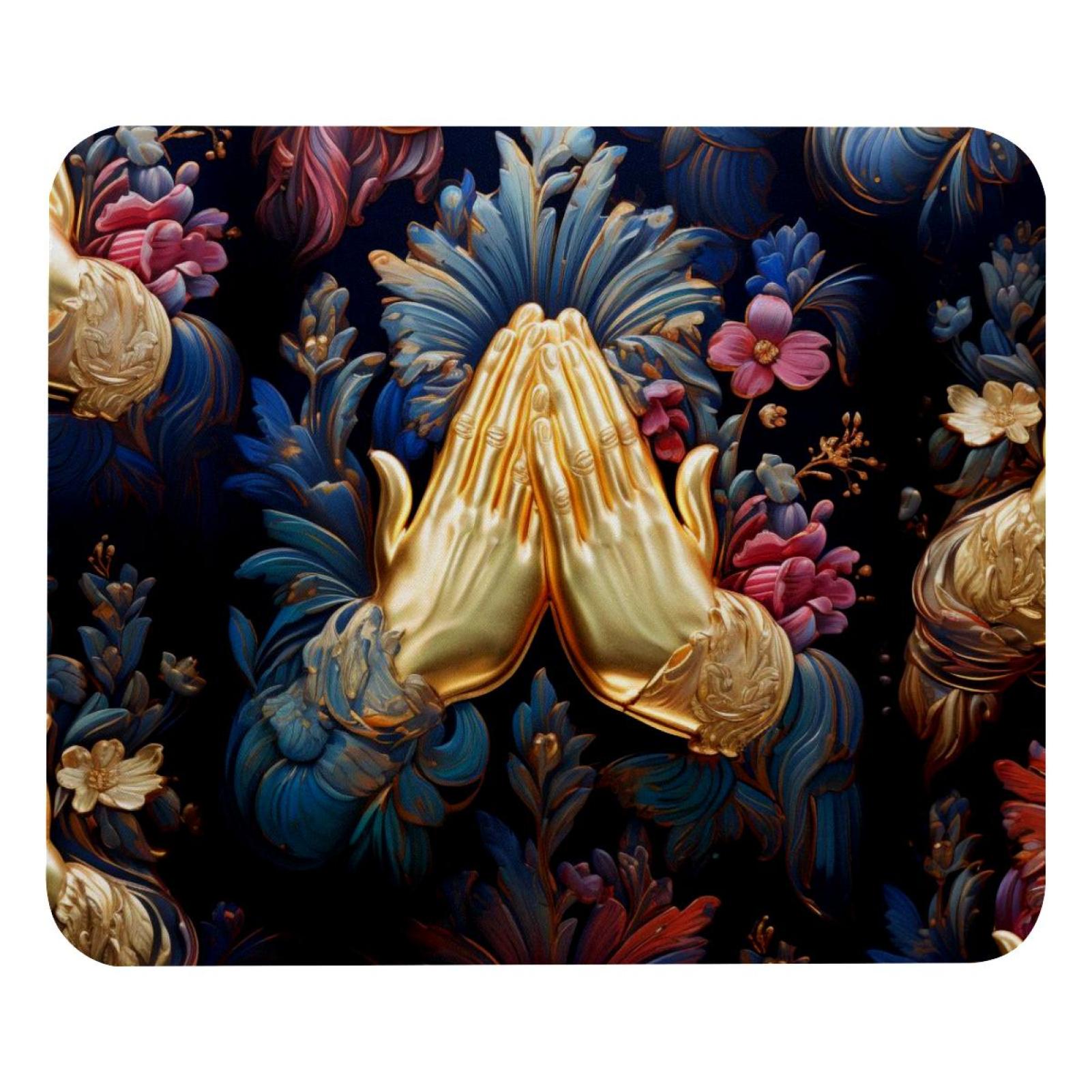 Praying hands Mouse Pad, Personality Design Rubber Base for Office ...