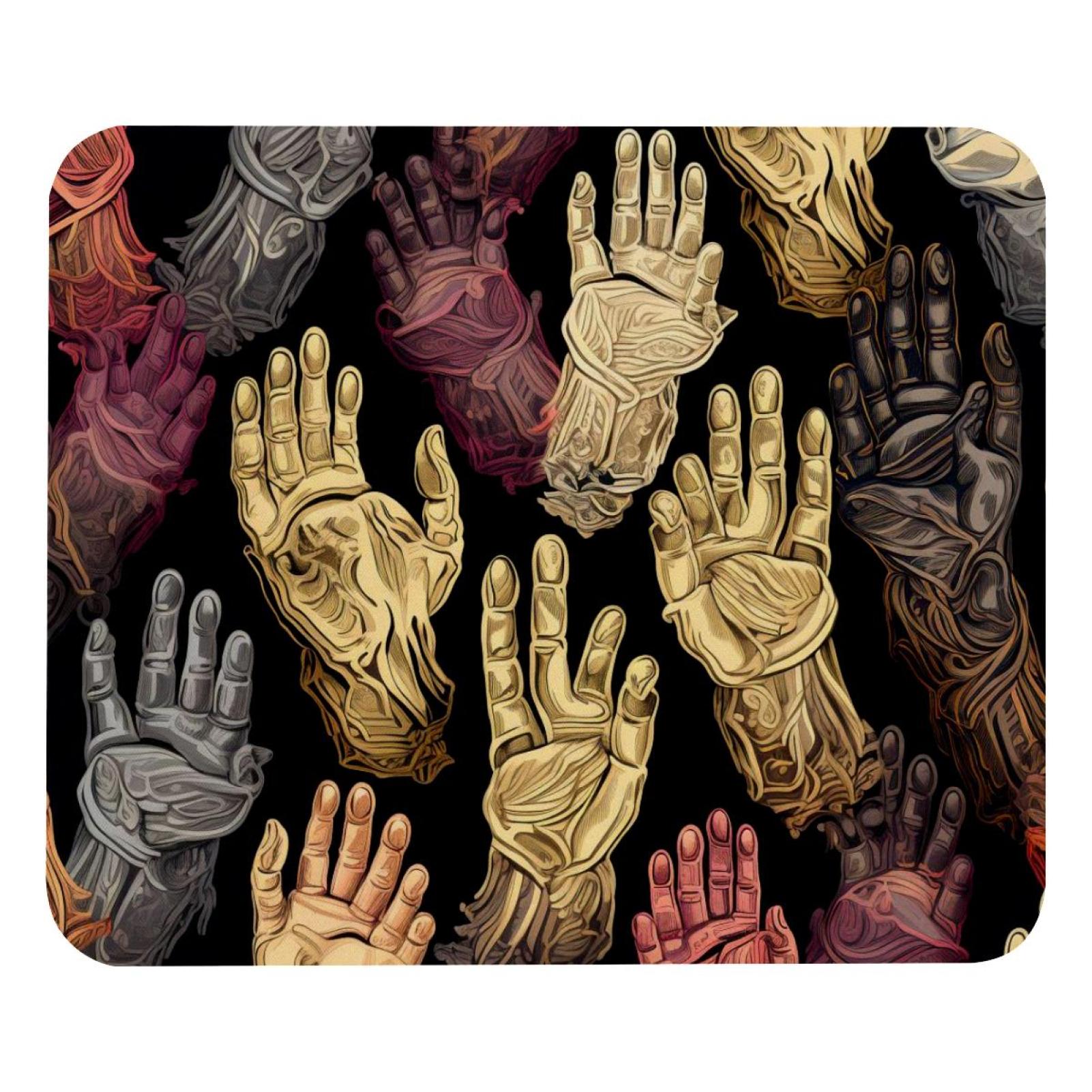Praying hands Mouse Pad , Soft Cute Computer Mouse Mat with Rubber Base ...