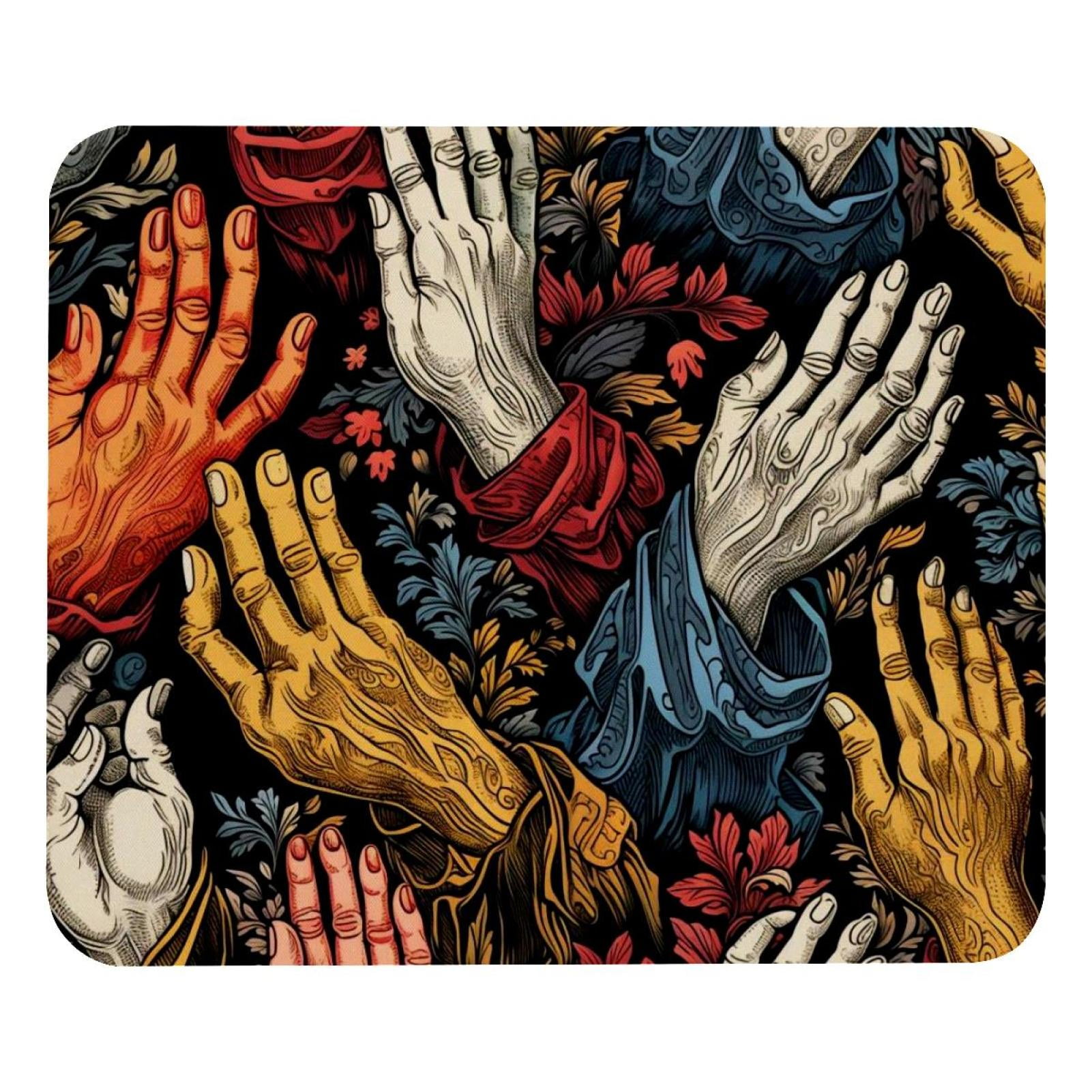Praying hands Mouse Pad for Wireless Mouse Home Office Desk Laptop with ...