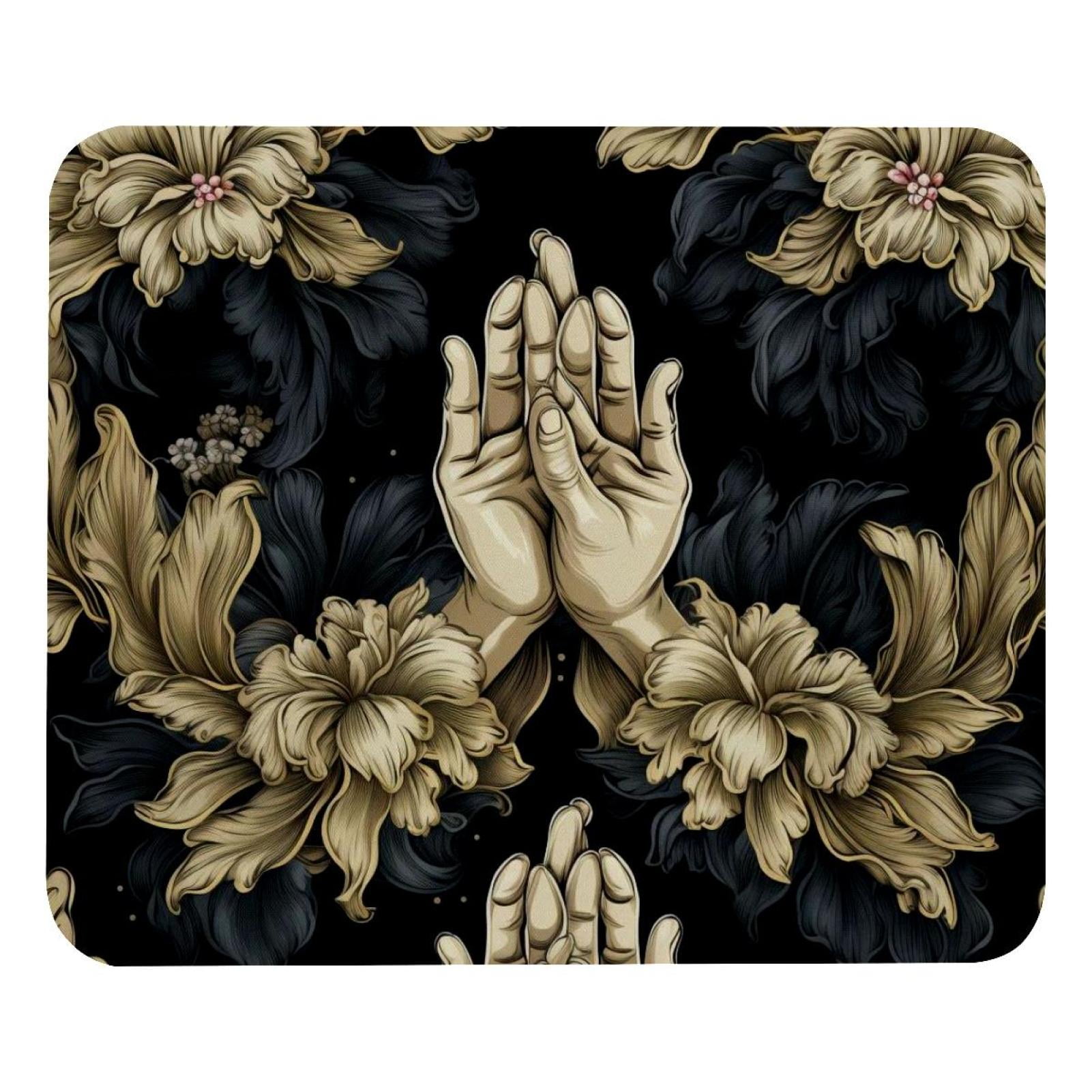 Praying hands Mouse Pad for Wireless Mouse Home Office Desk Laptop with ...