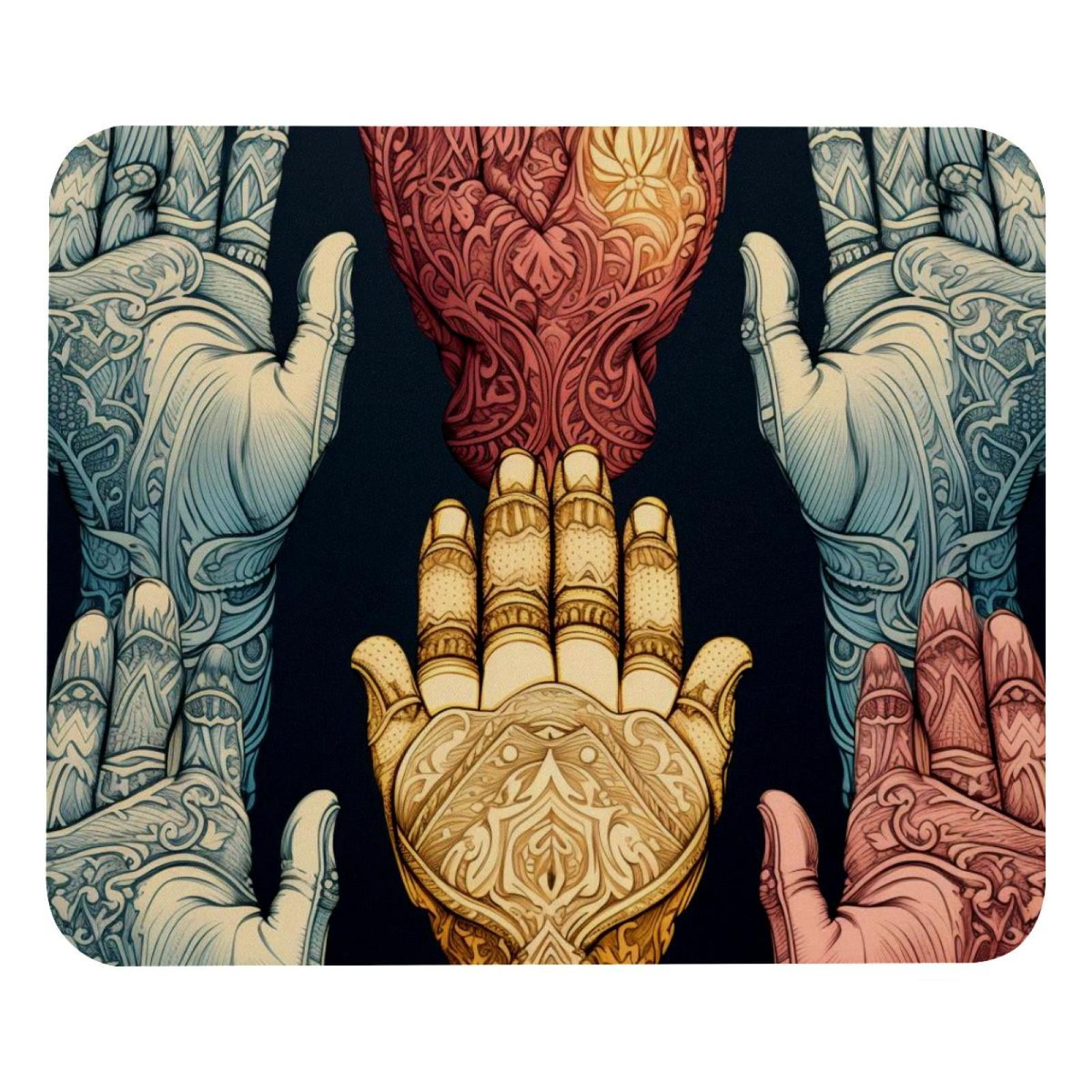 Praying hands Mouse Pad for Wireless Mouse Home Office Desk Laptop with ...
