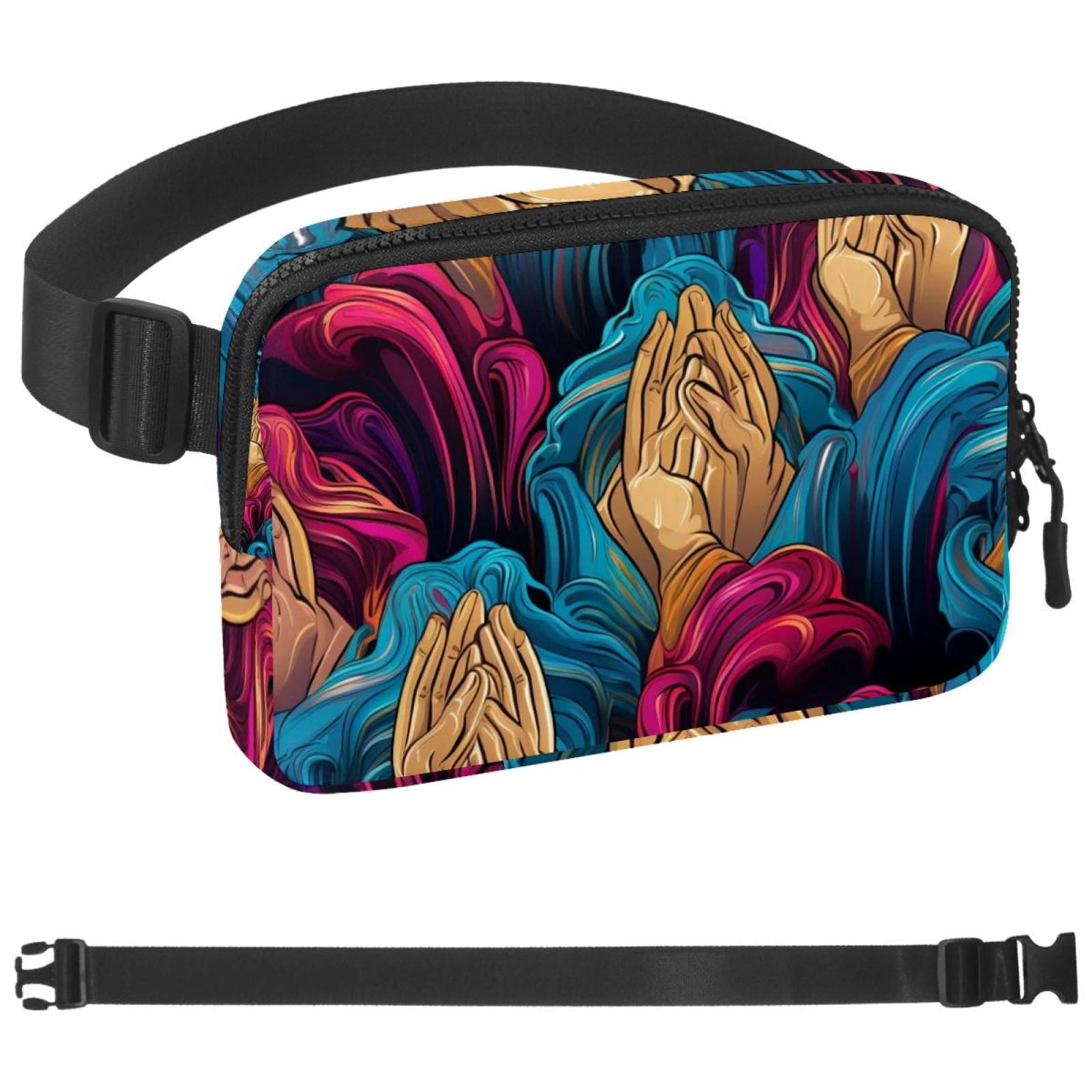 Praying hands Waist Pack for Running Fanny Pack for Women and Men ...