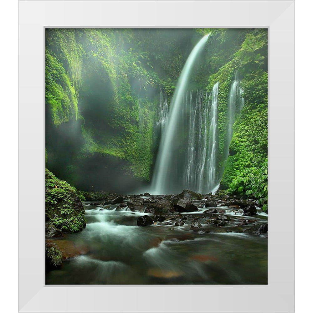 Prayoga, Adhi 20x22 White Modern Wood Framed Museum Art Print Titled - Tiu Kelep - Walmart.com