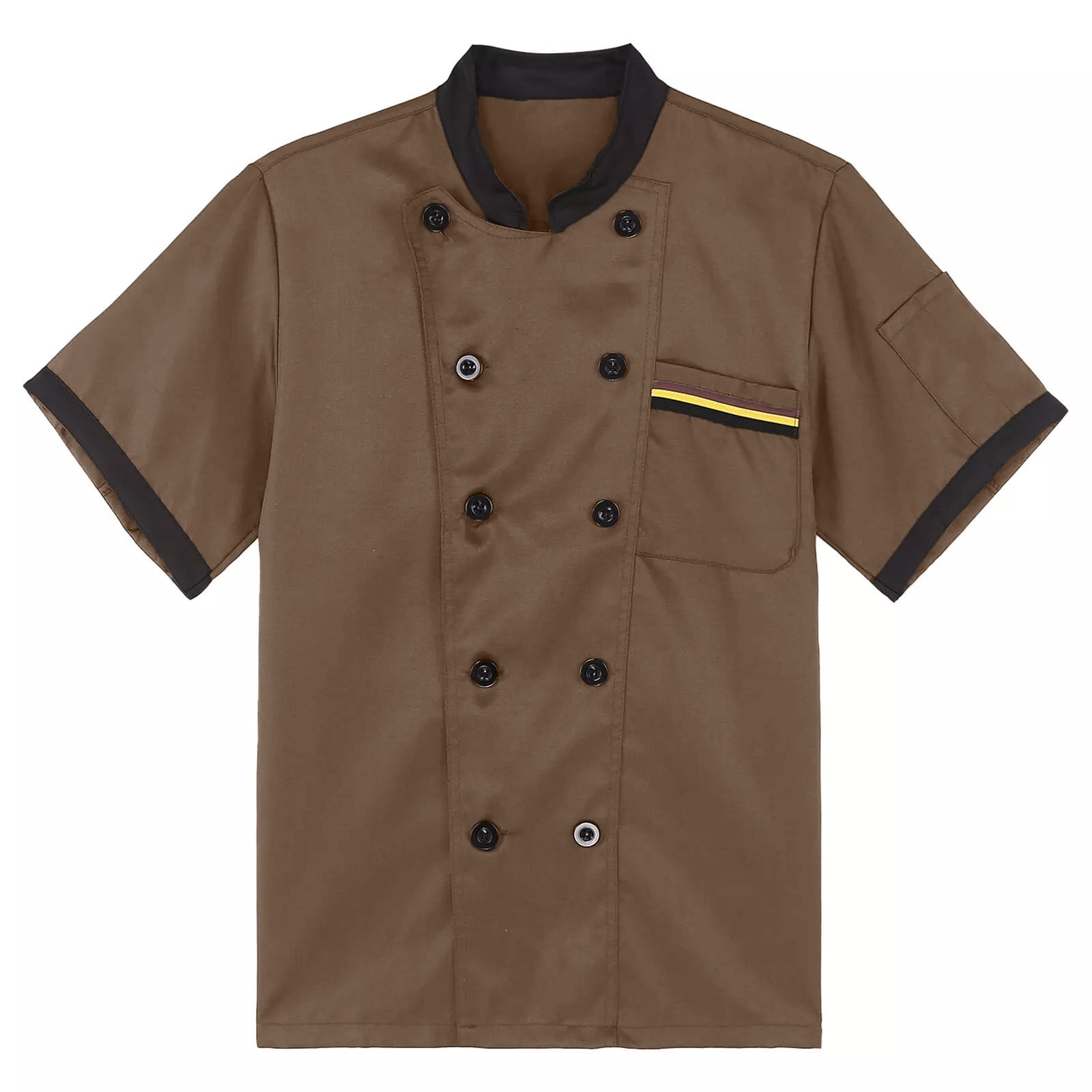 Prdecexlu Personalized Chef Coat Custom Chef Jacket Short Sleeve Double ...
