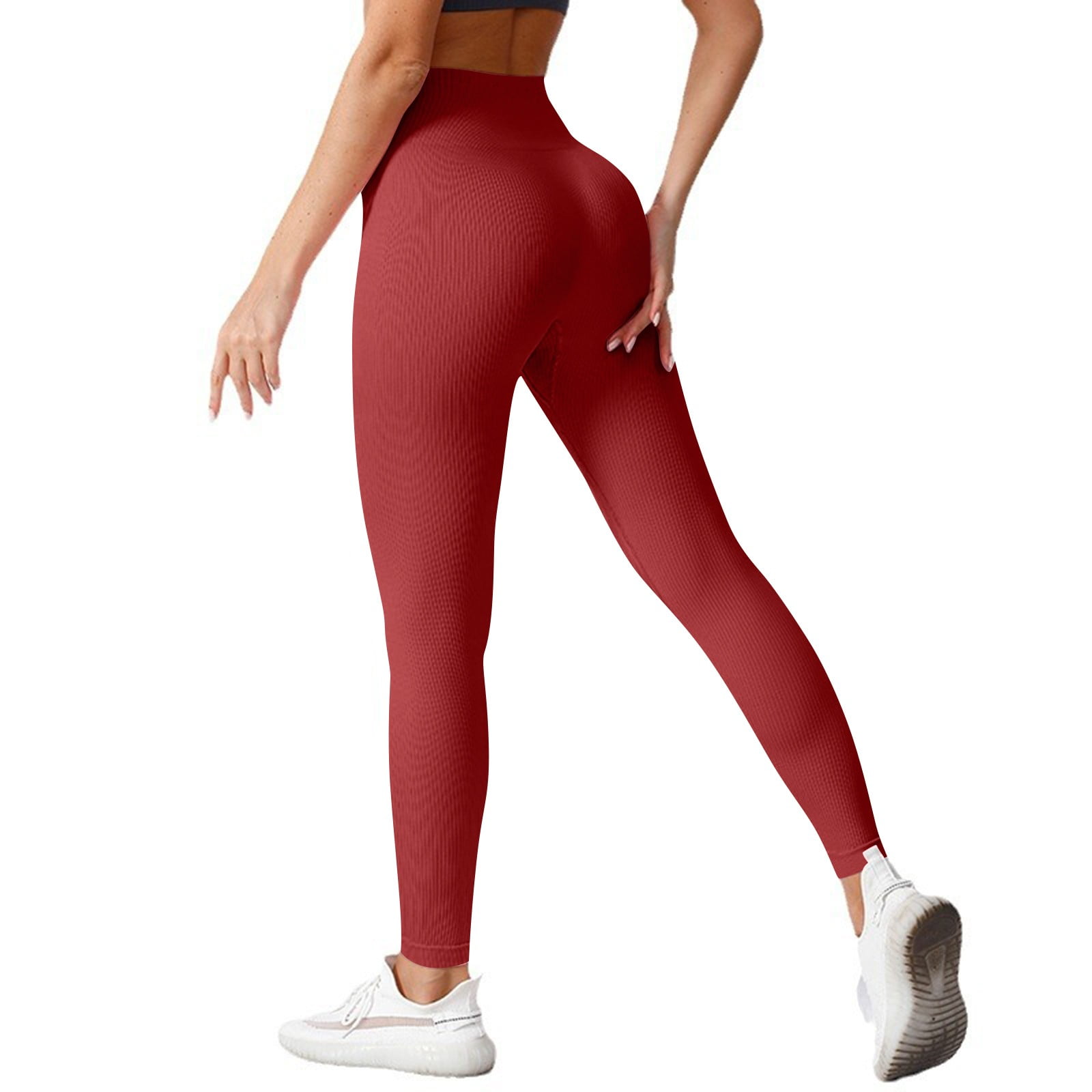 Prdecexlu Warm Leggings for Women High Waist Casual Elastic Waist Yoga ...