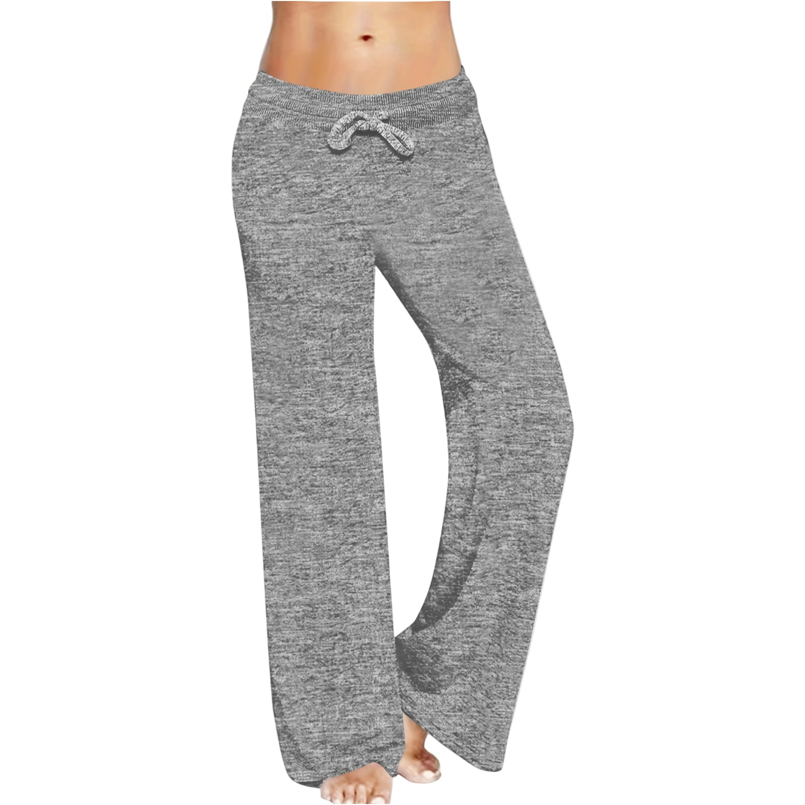 Prdecexlu Yoga Pants for Women Plus Size Wide Leg Workout Low Rise ...