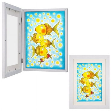 Kids Art Frames Front Opening Changeable Sets of 2 Black 8.5X11 ...