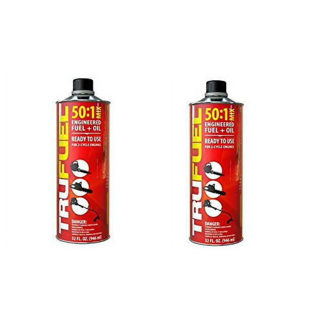 Pre-Blended 2-Cycle Fuel for Outdoor Equipment - 32 oz. (2-Pack, 50:1 ...