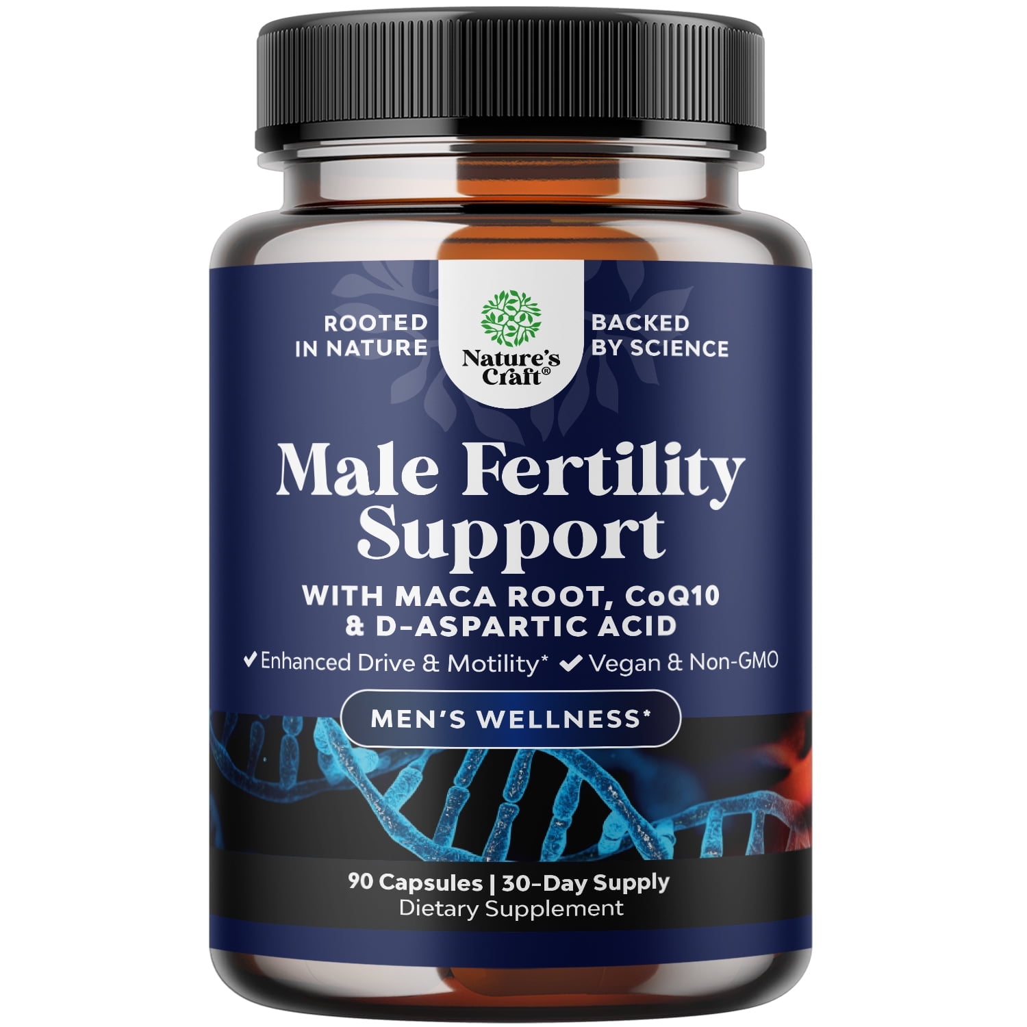 Pre Conception Male Fertility Supplement - Semen Volume Support with CoQ10, Maca Root, Methyl ...