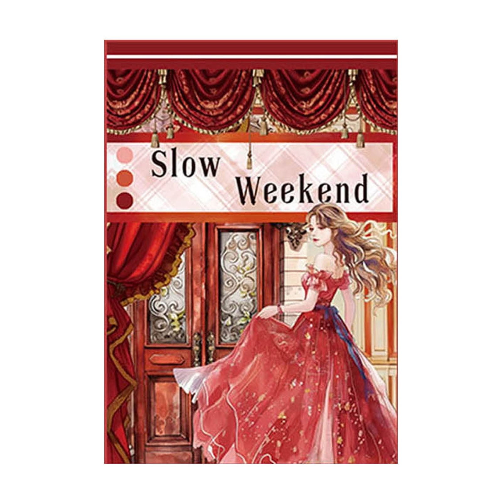 Pre-Cut Journaling Sticker Book 20 Sheets Fashion Women Coffee ...