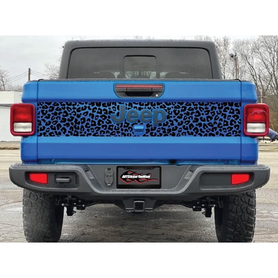 Pre-Cut Leopard Print Tailgate Vinyl Decal Compatible with and Fits ...