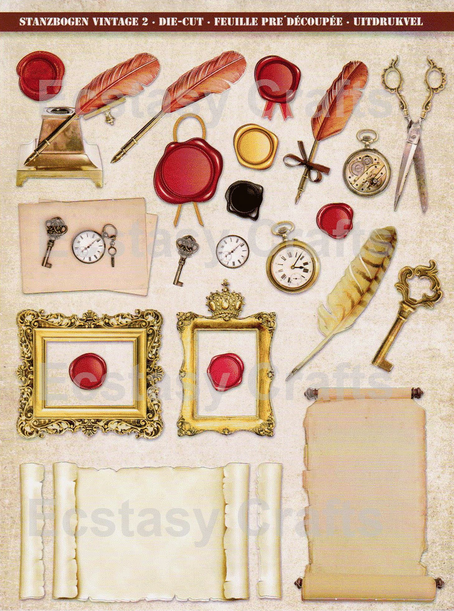 Reddy Creative Cards Pre Cut Sheets - quill, ink, scroll - Walmart.com