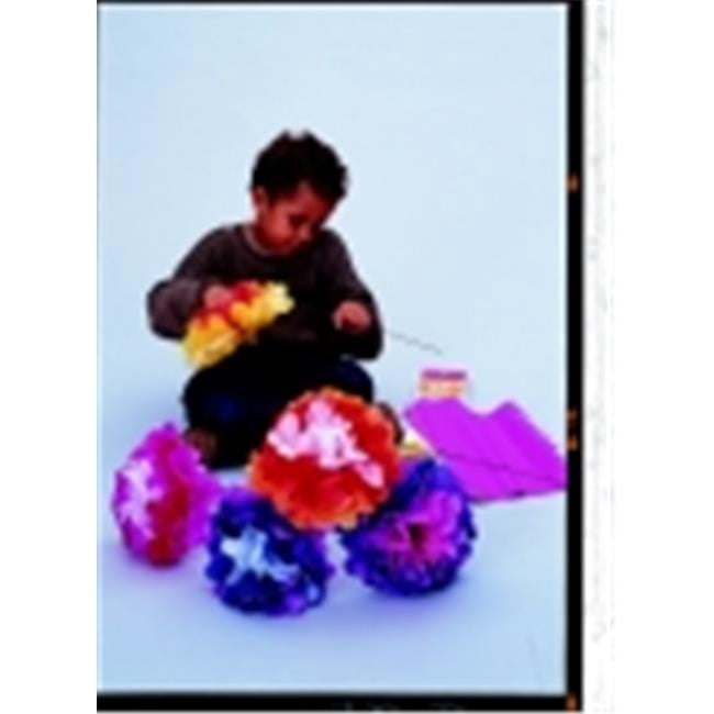 Pre-Cut Tissue Flower Kit With Instructions - Assorted Color, Pack 84 ...