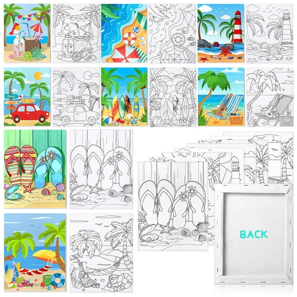 Pre Drawn Canvas Paint