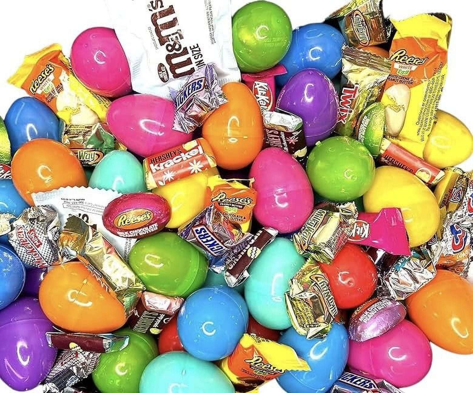 Pre Filled Chocolate Candy Plastic Easter Eggs with Free Unique Shopper ...