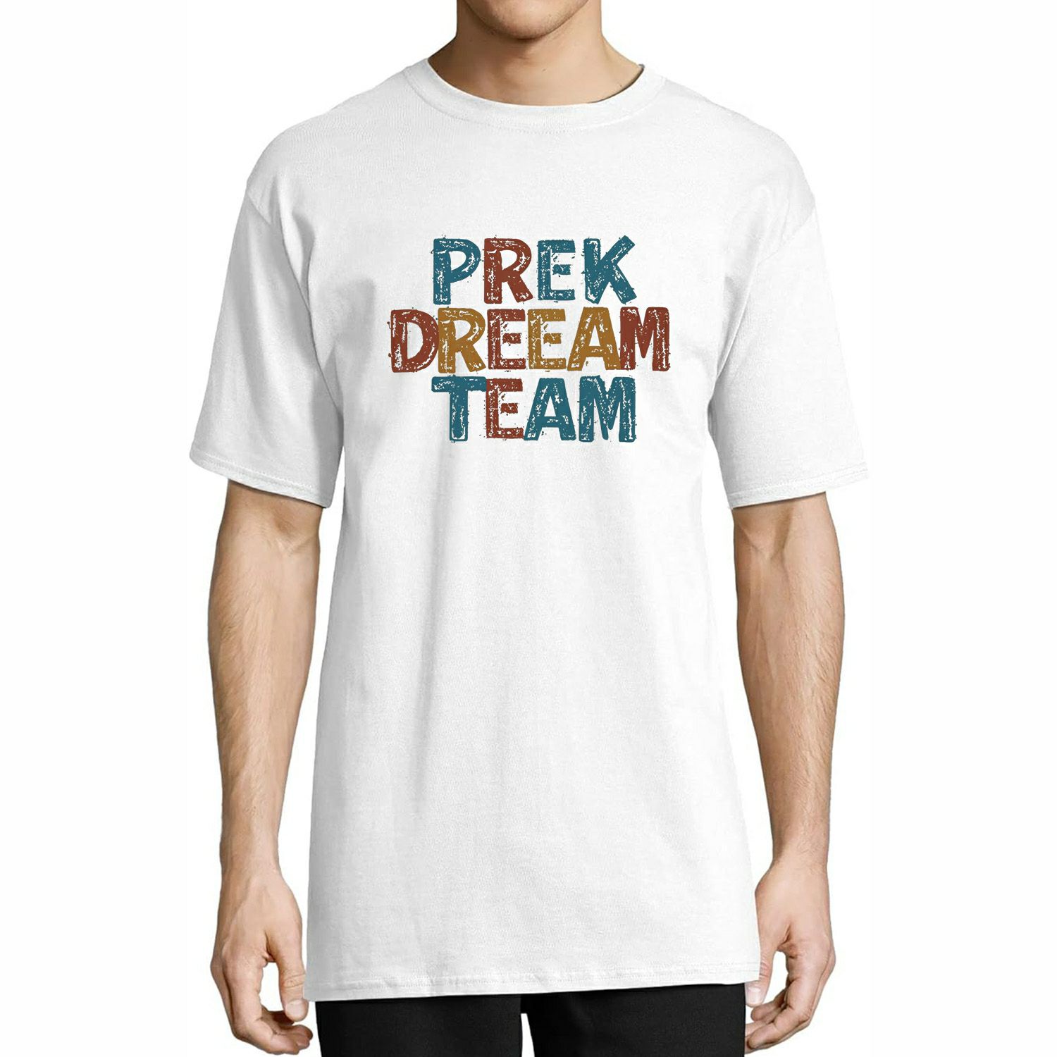 Pre-K Dream Team Rainbow Kinder Pre-K Teacher Back to School Shirt ...