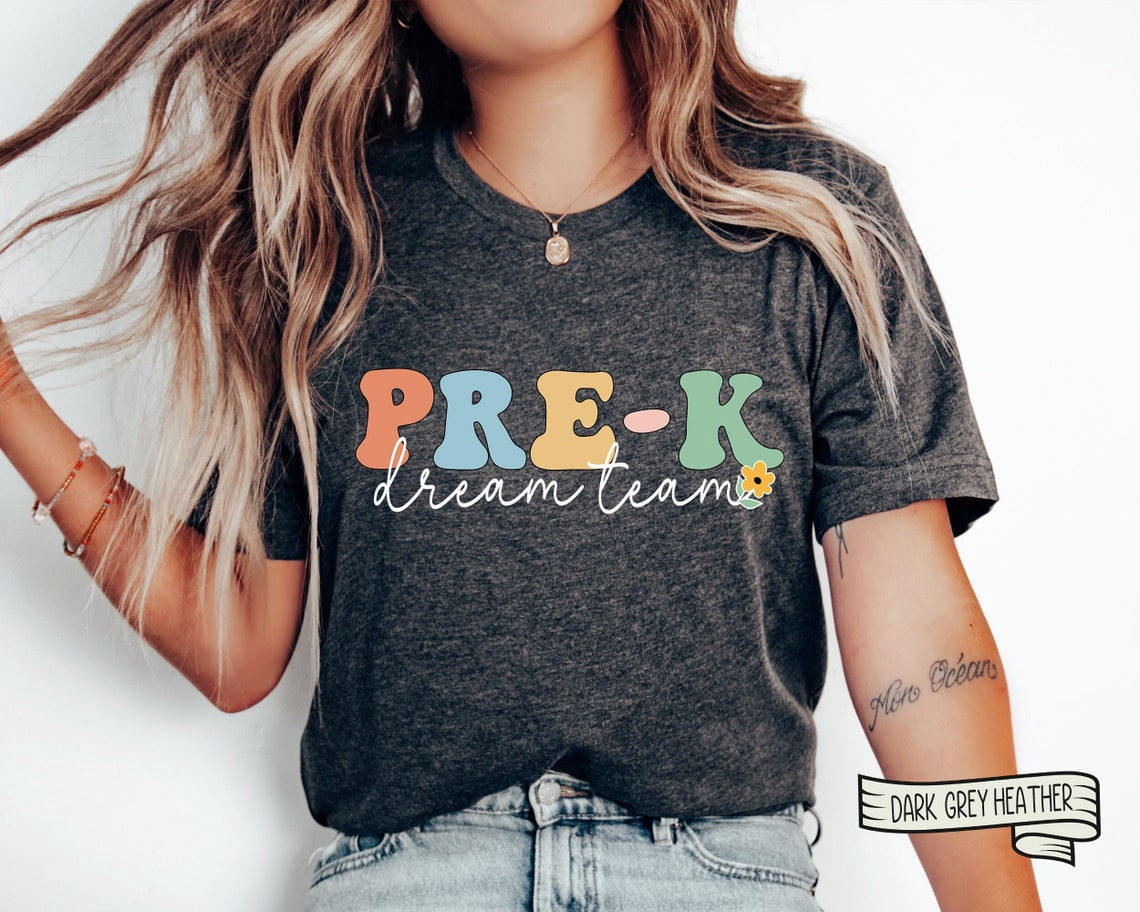 Pre-K Dream Team Tee, Pre-K Grade Shirt, Dream Team Shirt, Teacher ...