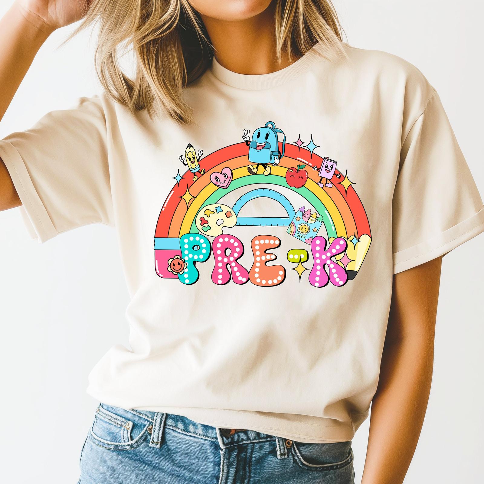 Pre-K PNG Image, Back To School Rainbow png, Back to school png ...