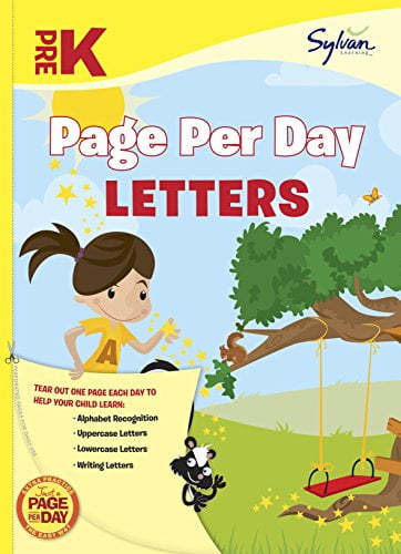 Pre-Owned Pre-K Page Per Day: Letters: Alphabet Recognition, Uppercase Letters, Lowercase ...