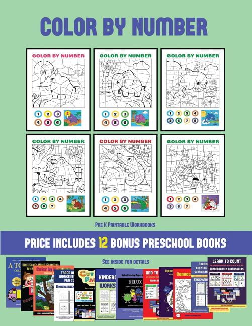 Pre K Printable Workbooks: Pre K Printable Workbooks (Color by Number ...