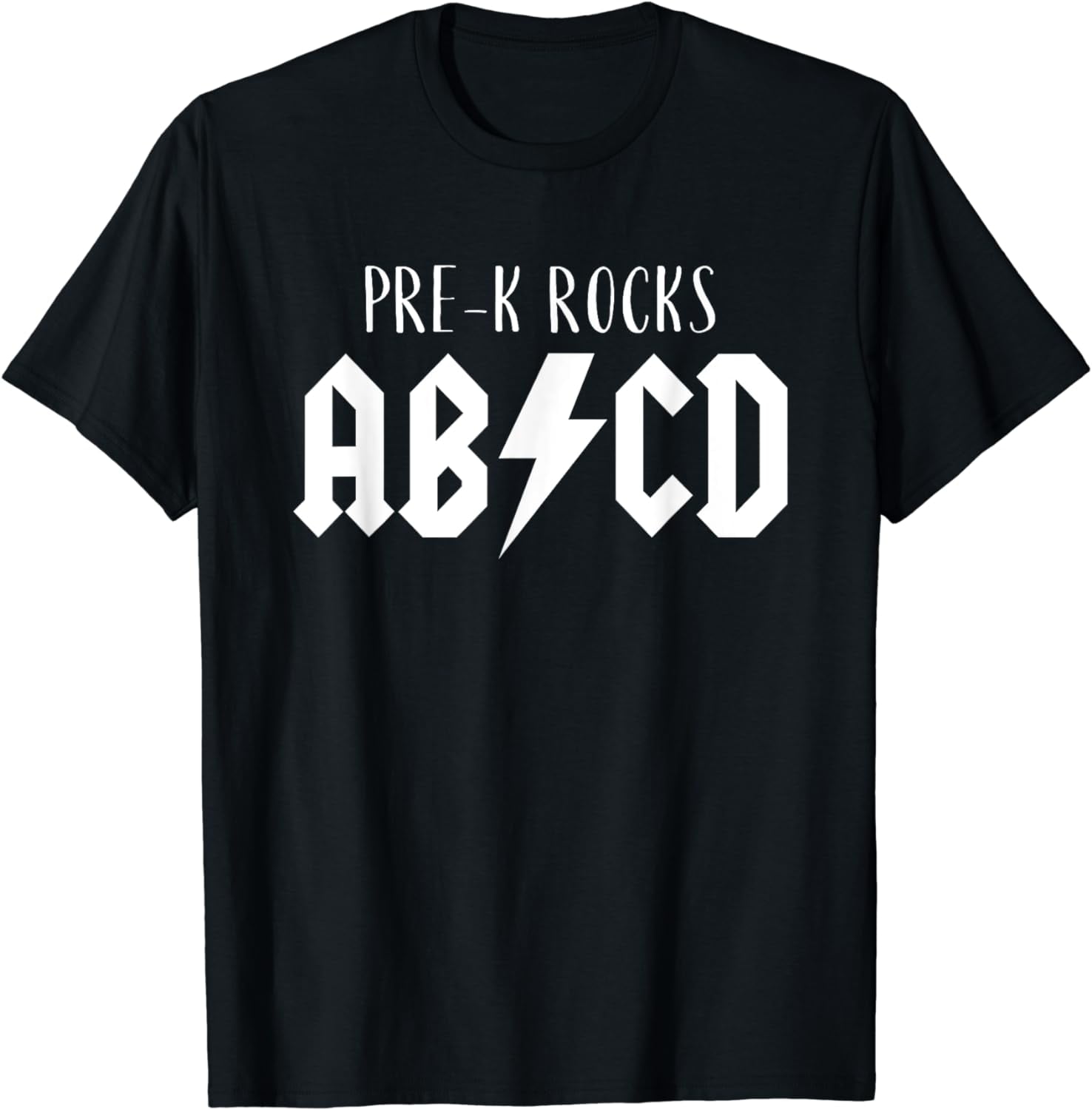 Pre K Rocks Prek Teacher Back to School Funny ABCD Rock T-Shirt ...