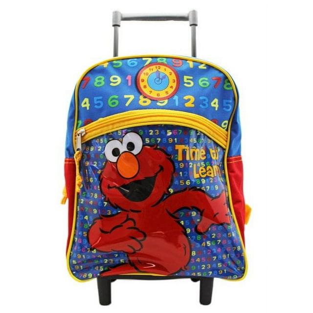 Pre-K Sesame Street Elmo Backpack -Time to Learn Toddler Rolling ...