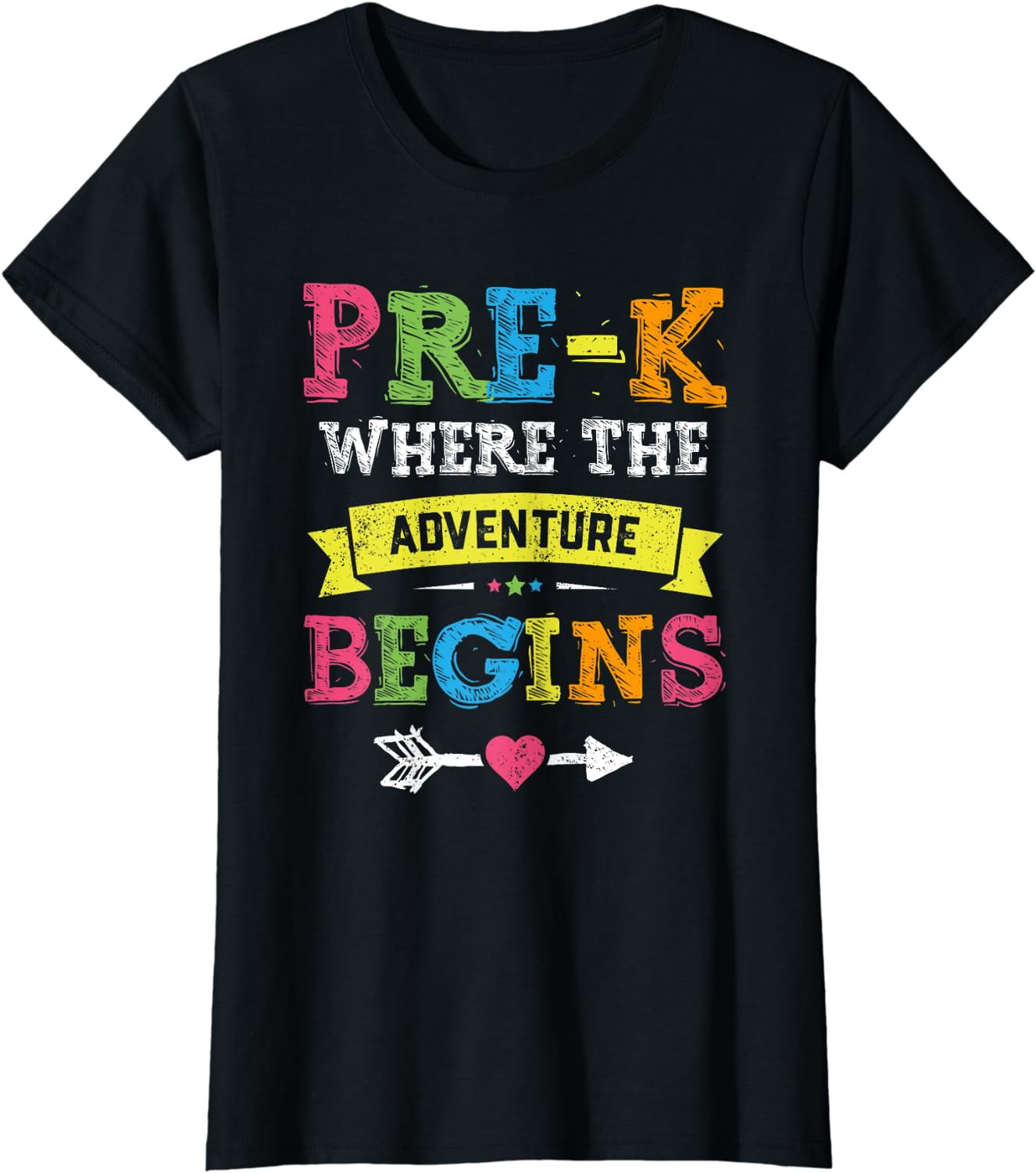 Pre-K Where The Adventure Begins Gift Back To School Teacher T-Shirt ...