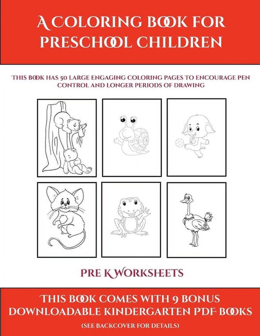 Pre K Worksheets: Pre K Worksheets (A Coloring book for Preschool ...
