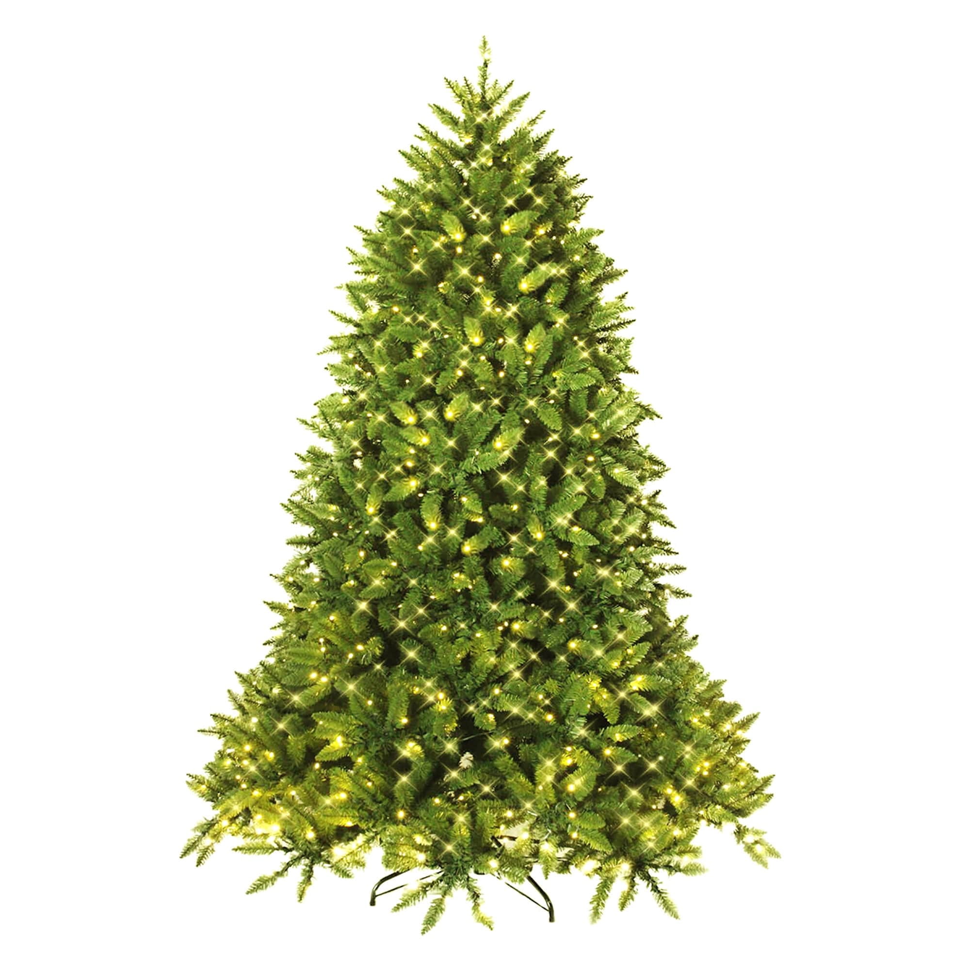 Pre-Lit Christmas Tree Premium Hinged Artificial Fir Tree 5 Foot ...
