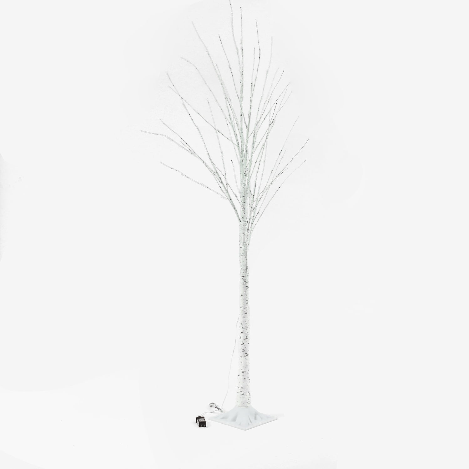 Pre-Lit LED 5.9-Ft White Birch Twig Artificial Tree Decoration ...