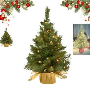 Miniature Lighted Christmas Trees