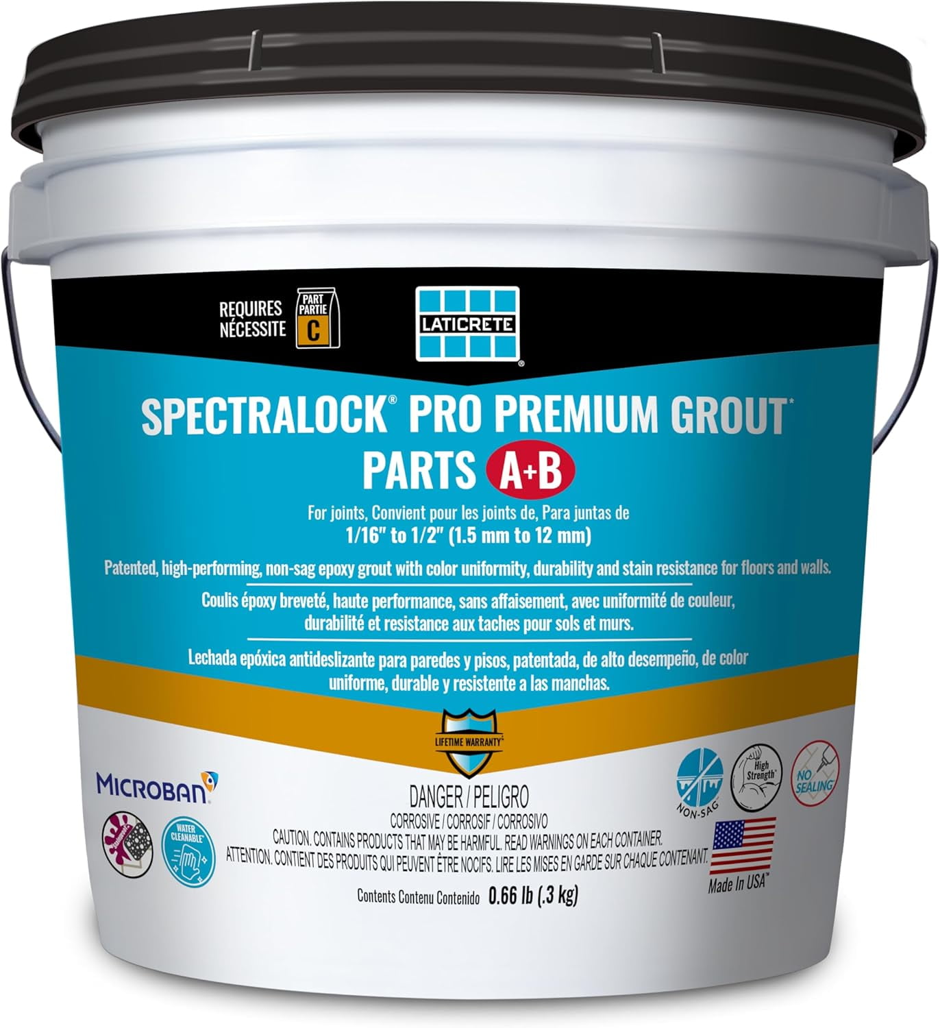 Pre-Mixed Grout – Ready-to-Use One-Component Tile Grout with Epoxy-Like ...