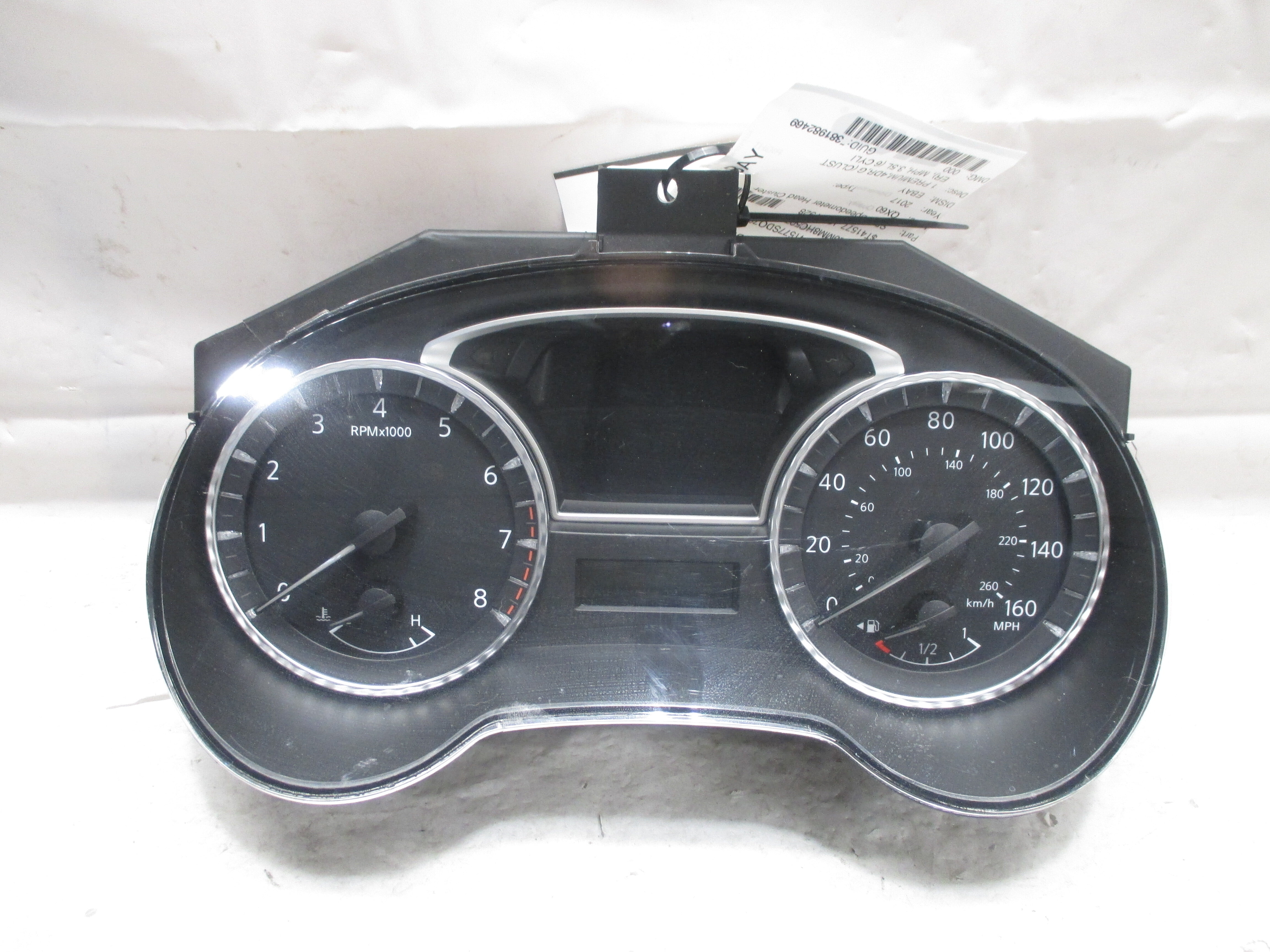 Pre-Owned 2017 Infiniti QX60 Speedometer Speedo Cluster 54K OEM ...