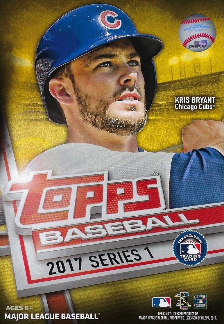 MLB 2017 Topps Baseball Cards Series 1 Trading Card Hanger Box ...