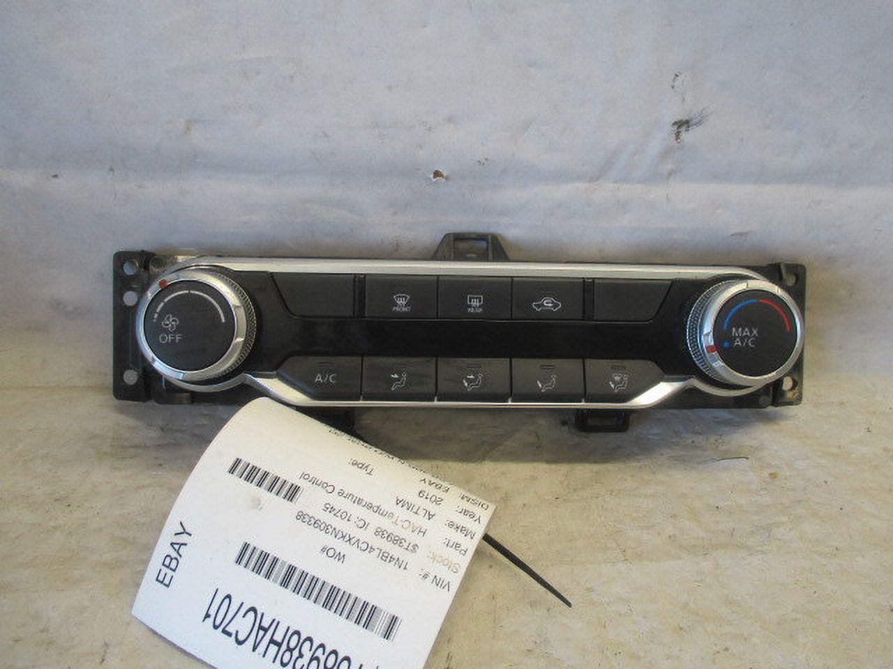 Pre-Owned 2019 2020 2021 2022 2023 Nissan Altima AC Heater Temperature ...