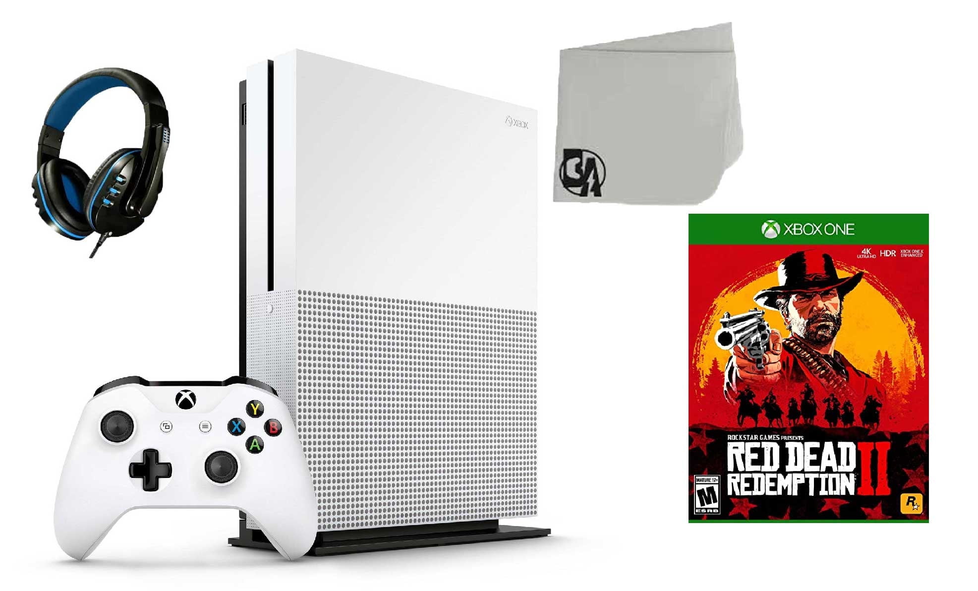 Pre-Owned 234-00051 Xbox One S White 1TB Gaming Console with Red Dead ...